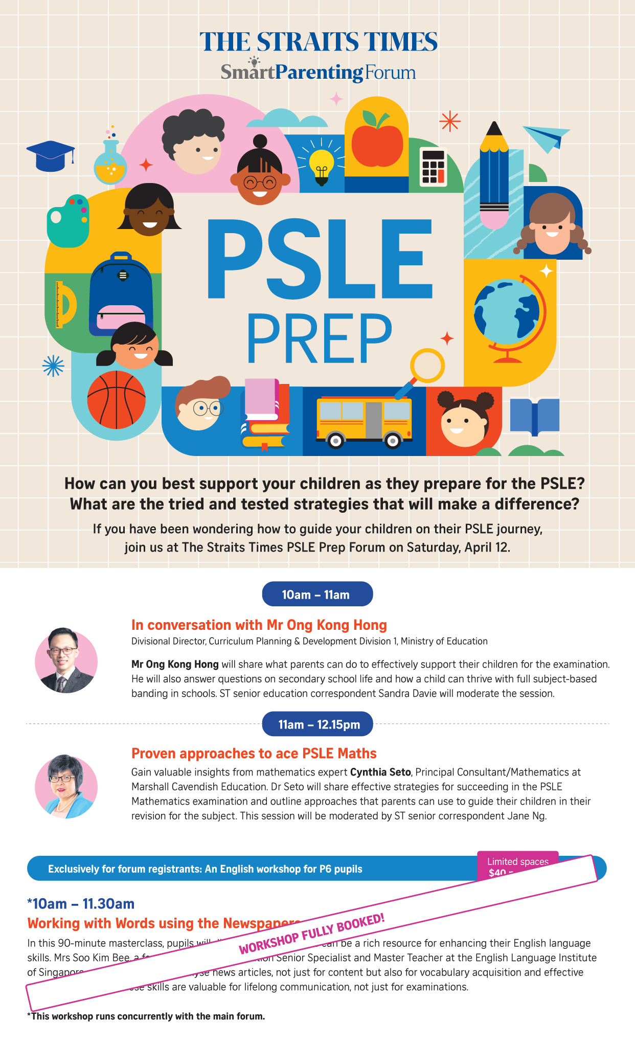 The Straits Times PSLE Prep Forum on April 12, 2025